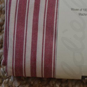 Eddie Bauer | Bath | Nwt Eddie Bauer Red Cream Stripe Ticking Country ...